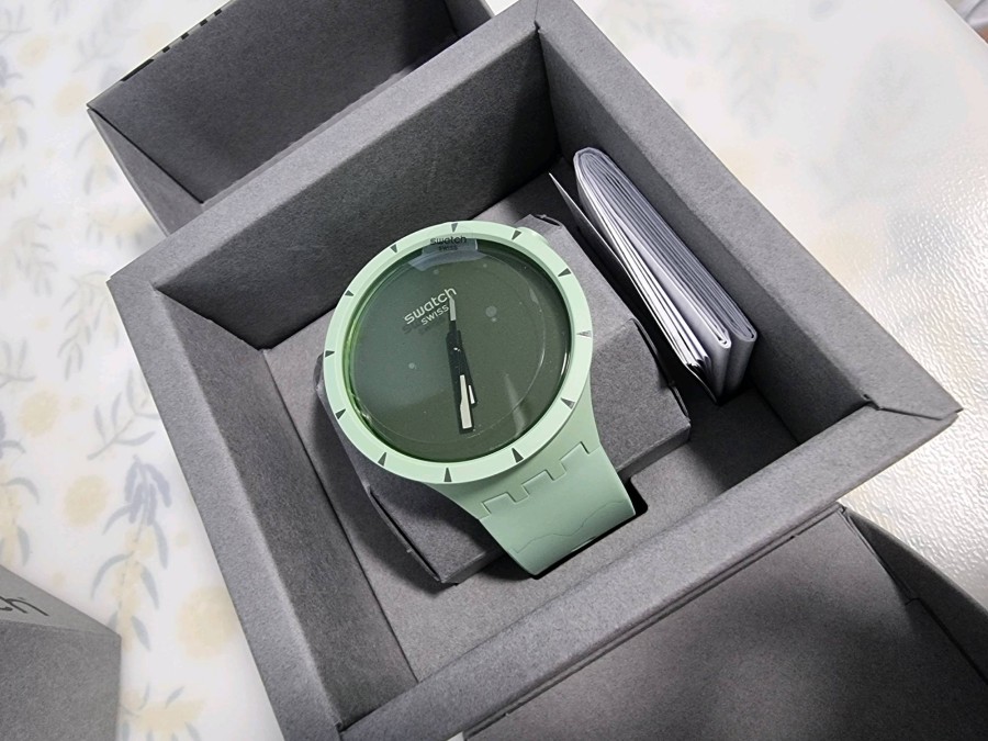 SWATCH SB03B108 Big Bold Jam Tangan Pria Wanita Analog Original Swiss ...