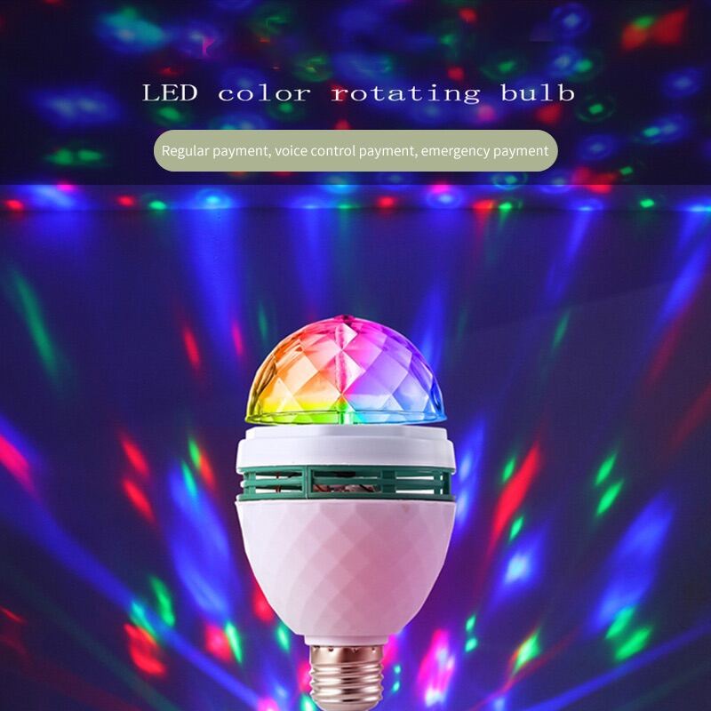 LAMPU DISCO LED PUTAR FULL WARNA COLOUR RAINBOW RGB E27 Lampu DISCO/LED ...