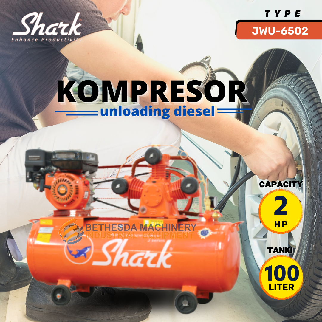 Shark 1 HP kompresor angin diesel 2 HP / air compressor | Lazada Indonesia