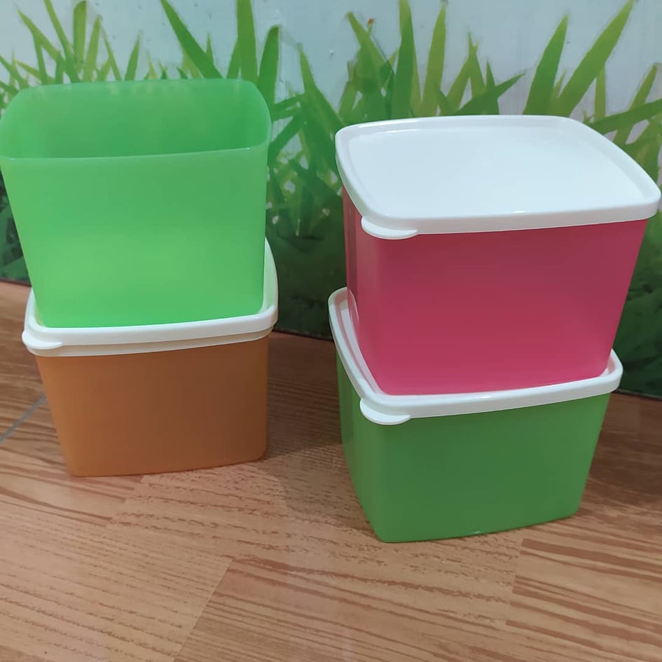 Tupperware Medium square round (2 pcs) | Lazada Indonesia
