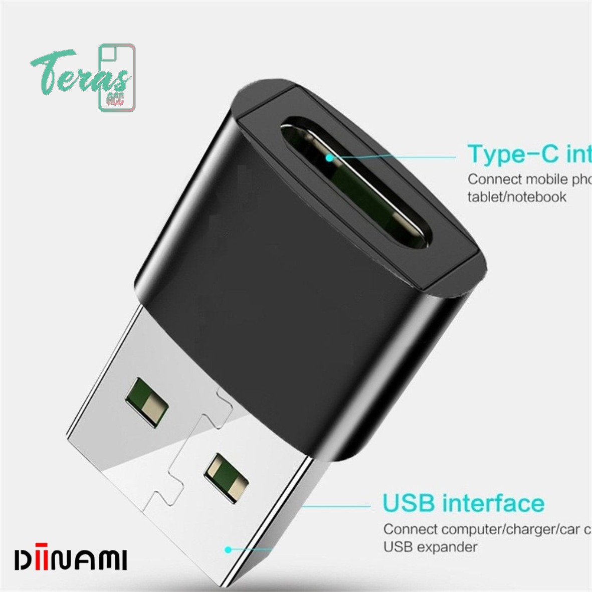 TA Kabel Sambungan otg DM-G02 sambungan type-C ke usb Otg Usb Type C ...