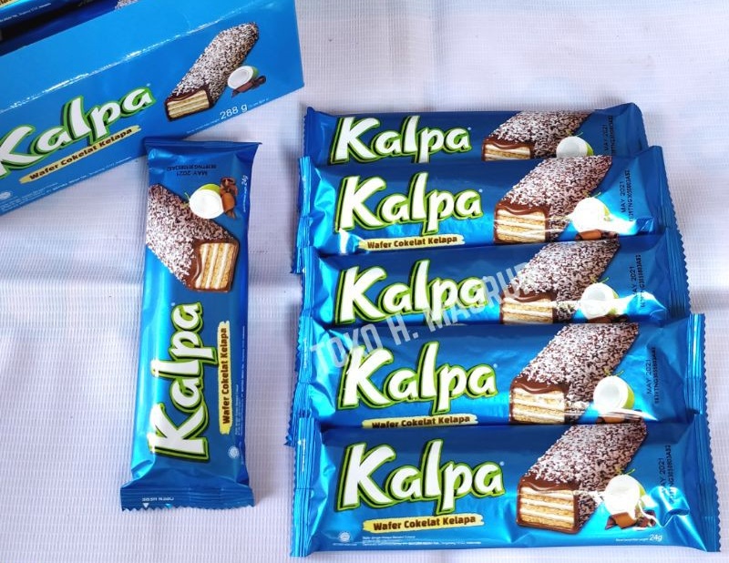 Box Wafer Kalpa cokelat kelapa 24gr | Lazada Indonesia