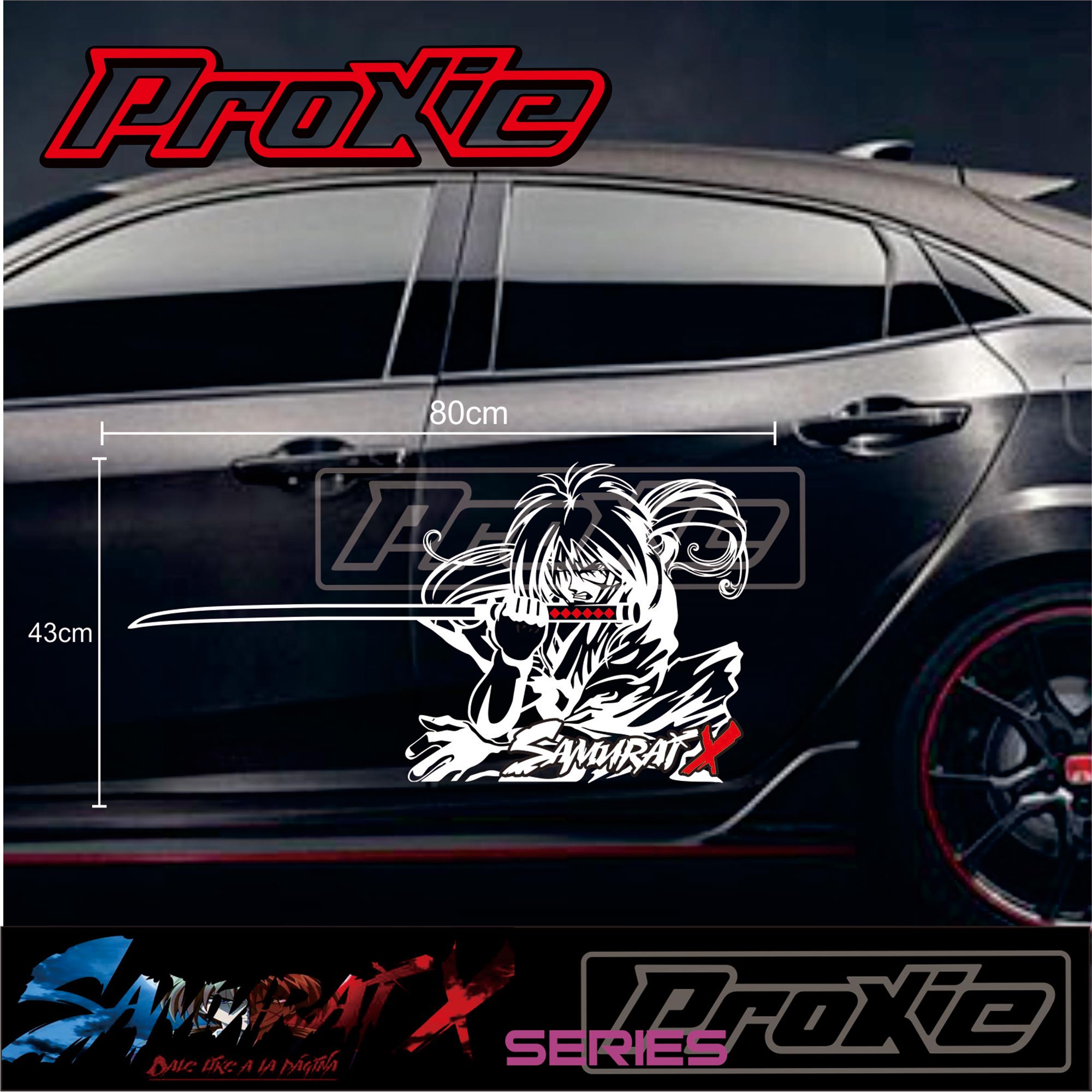 Cutting sticker mobil samurai x NEW stiker samurai pintu mobil sticker ...
