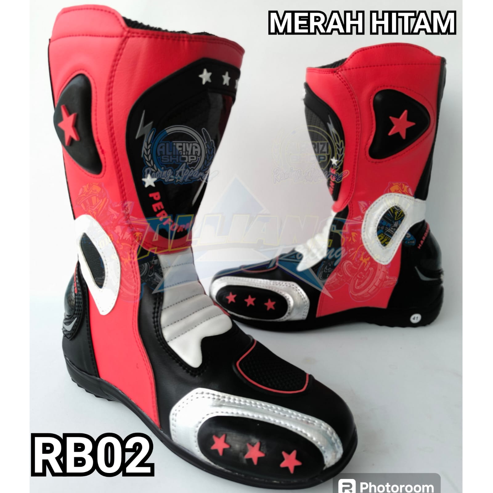 Sepatu Balap Roadrace Touring Bikers Dragrace Safety TERBARU RB02 ...
