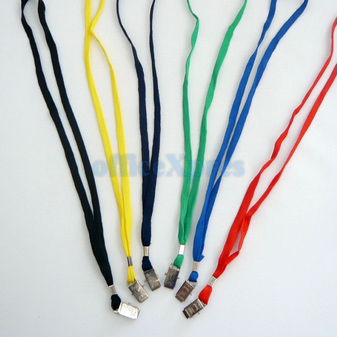 Gantungan ID Card / Card Holder / Tali Name tag / Tali ID Card Jepit ...