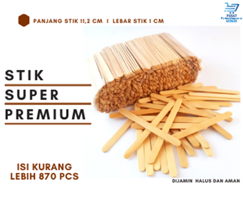 MASTER CRAFT STICK ES KRIM POLOS / STIK KAYU STIK PREMIUM ISI 870 PCS ...