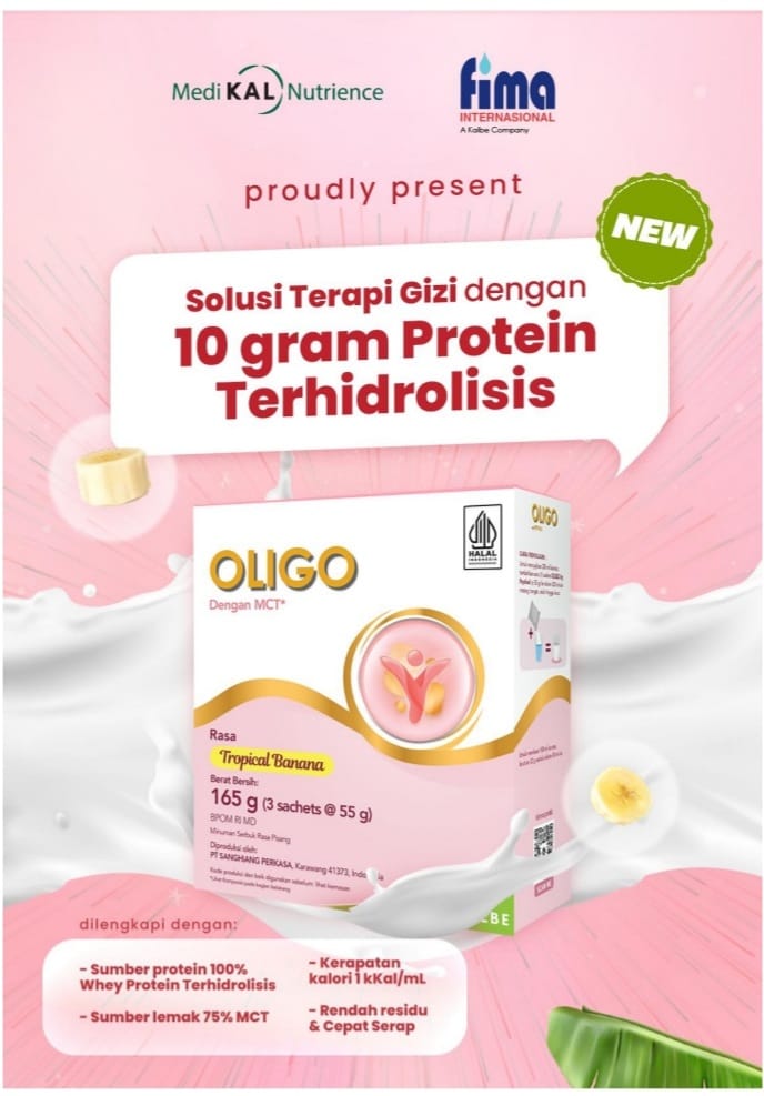 OLIGO 165 gr Rasa Pisang Nutrisi Untuk Kebutuhan Gizi Pasien Dengen Gangguan Pencernaan | Lazada ...