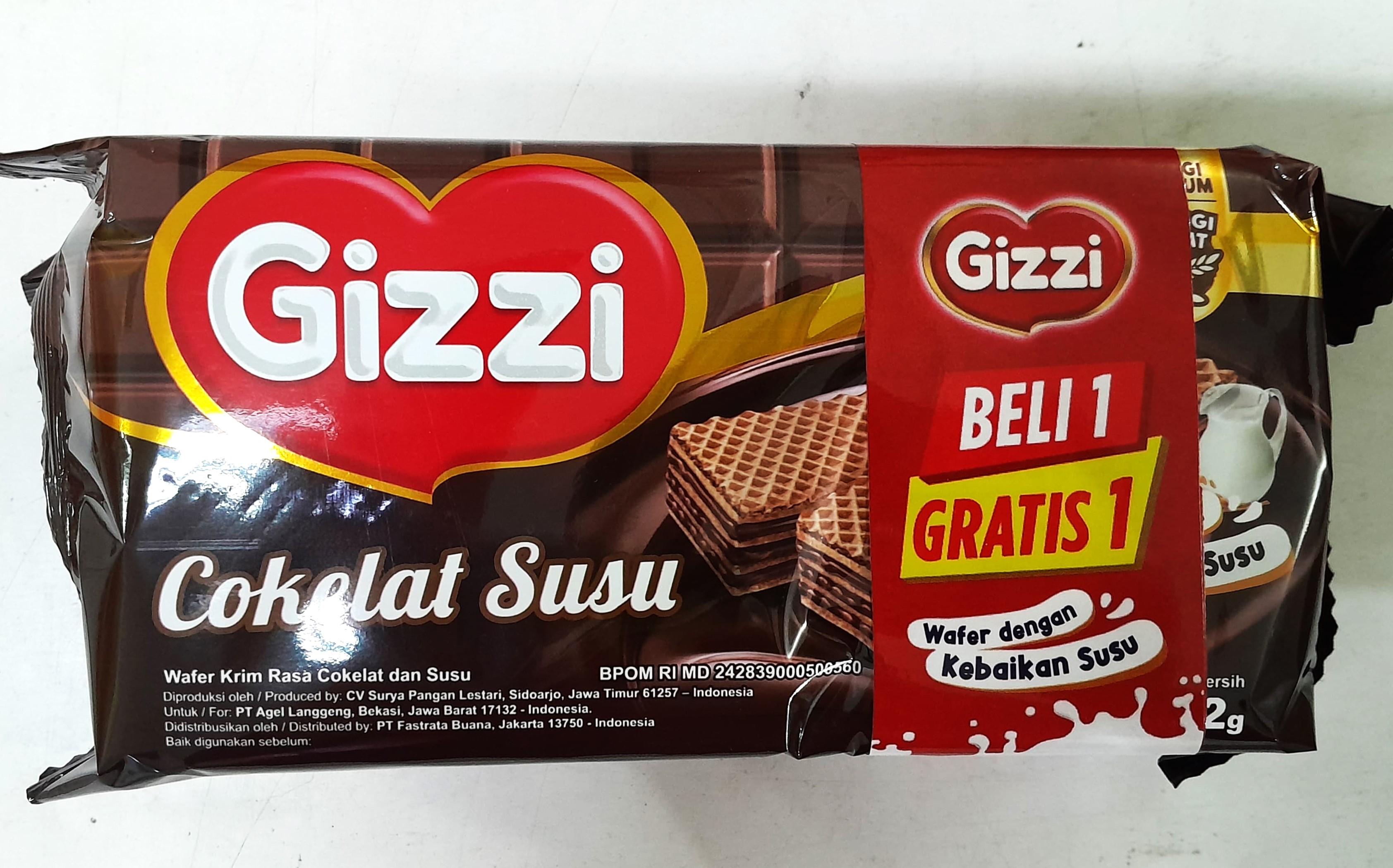 Gizzi Wafer Keju Susu, Cokelat Susu Paket Isi 2 Pcs x 122 gr | Lazada Indonesia