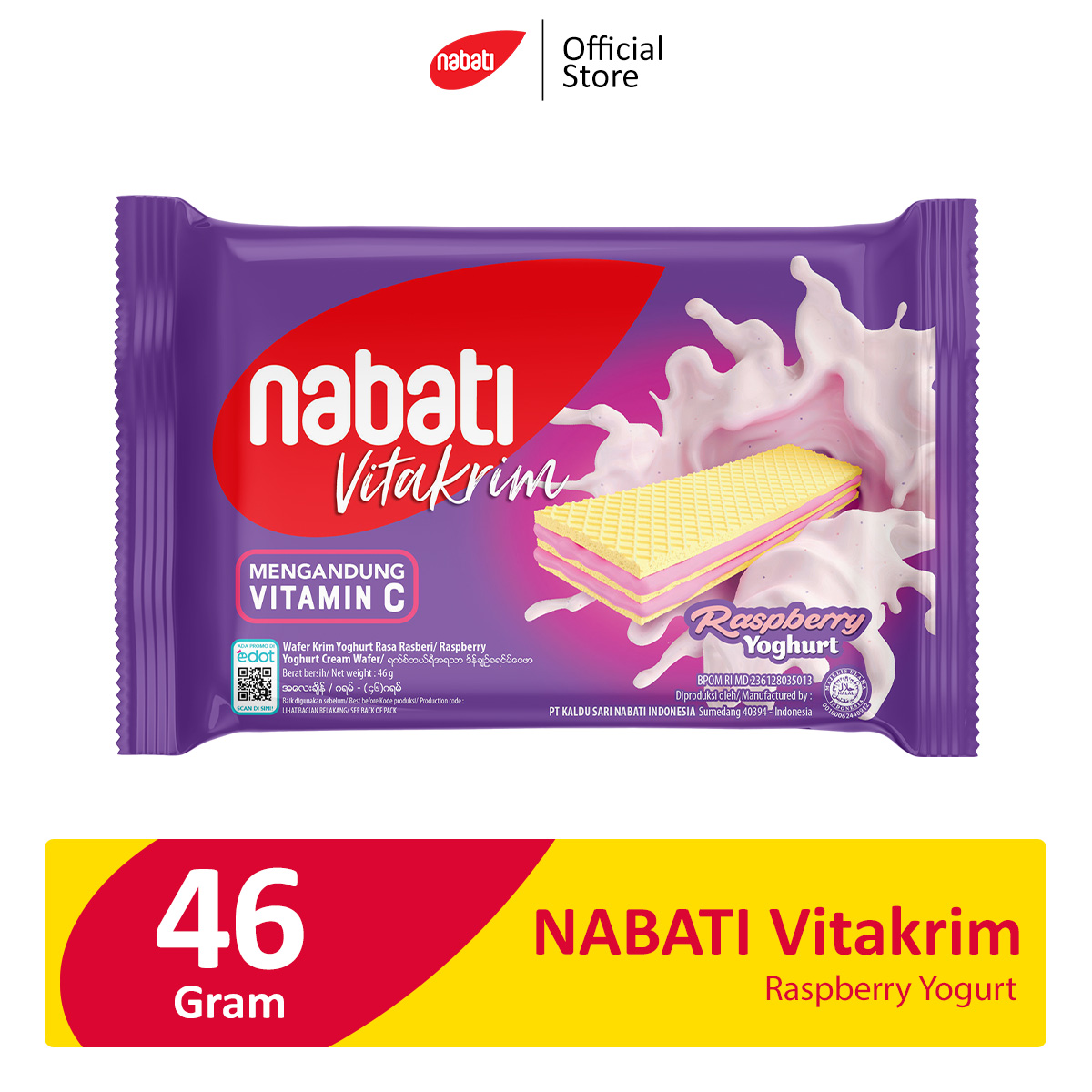 NABATI Vitakrim Raspberry Yogurt 46g | Lazada Indonesia