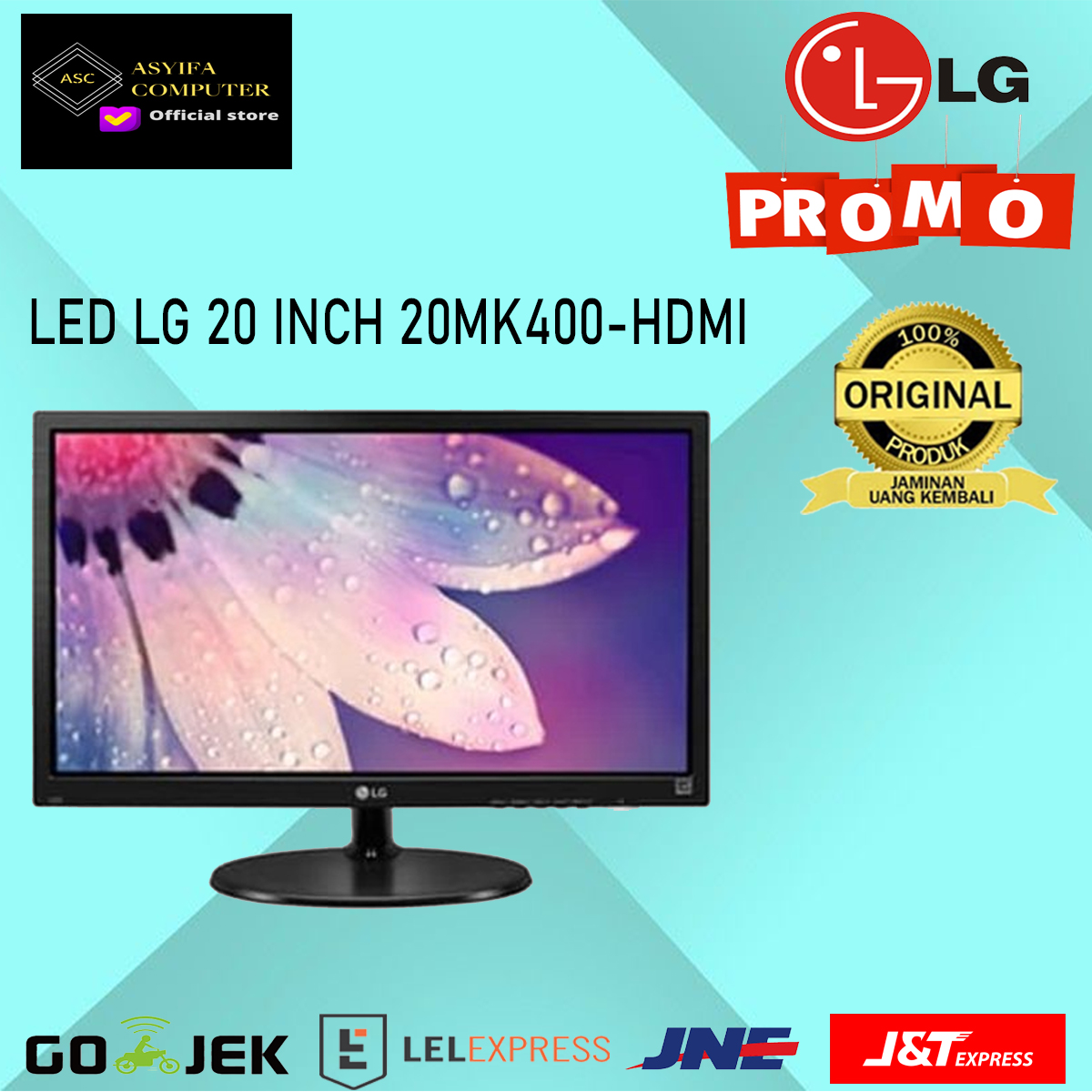 Monitor Led LG 20 inch 20MK400 " 20 inch - Monitor original - Garansi resmi | Lazada Indonesia