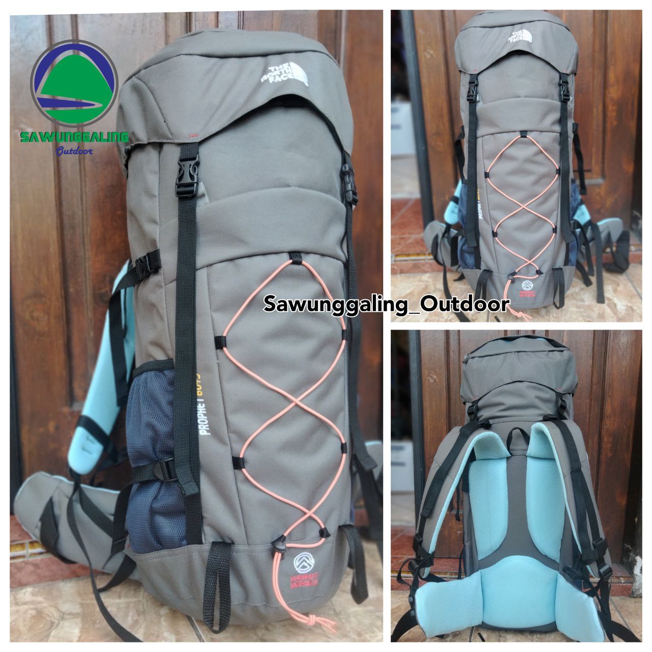 TAS CARRIER GUNUNG ELEKTRA KAPASITAS 60 LITER NOT REI EIGER CONSINA ...