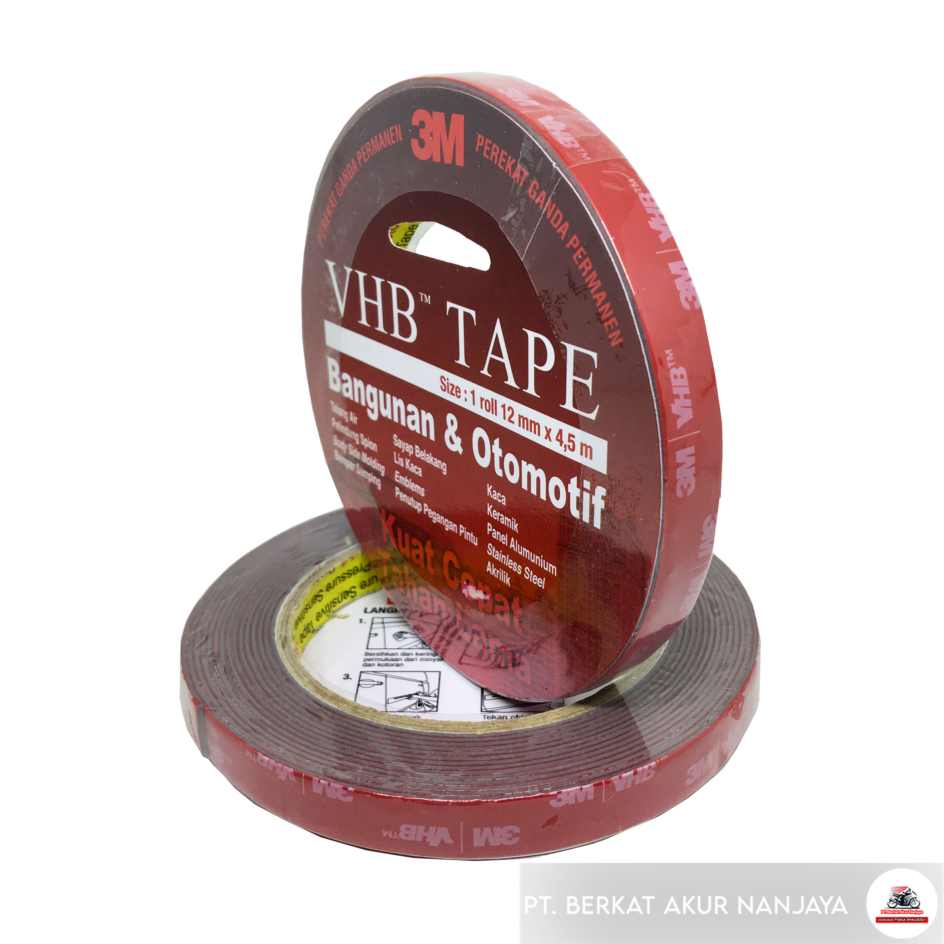 3M VHB Double Tape Automotive size 12mm x 4.5m -Double Tape Mobil ...