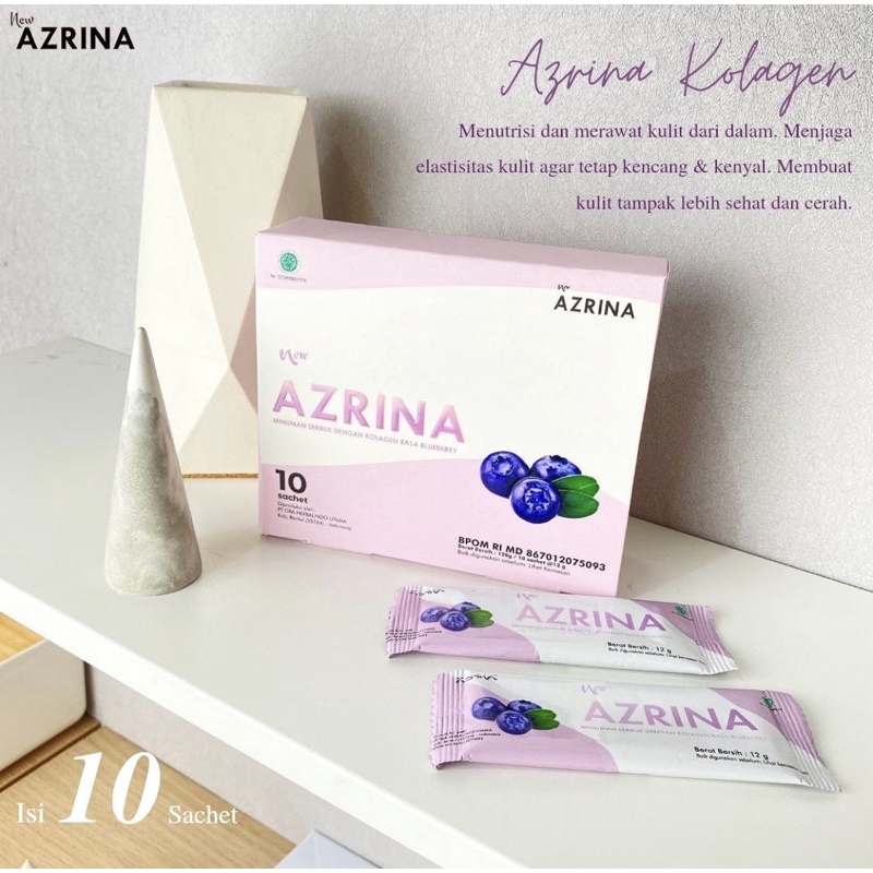 Azrina Gluta Perfect (Minuman Collagen Rasa Blueberry) New Pack ...