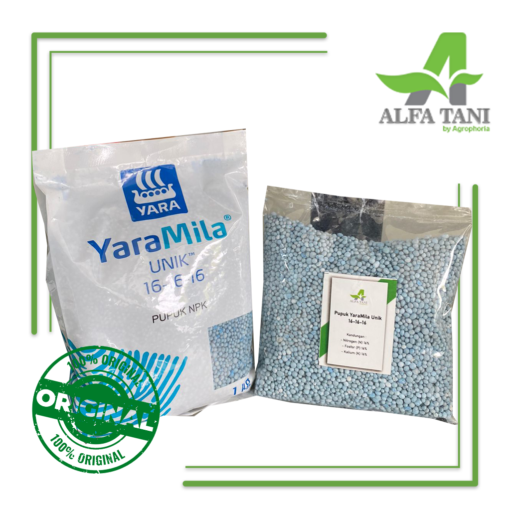 Pupuk Yara Unik 16-16-16 Repack 500 gram / Pupuk Dasar Semua Tanaman ...