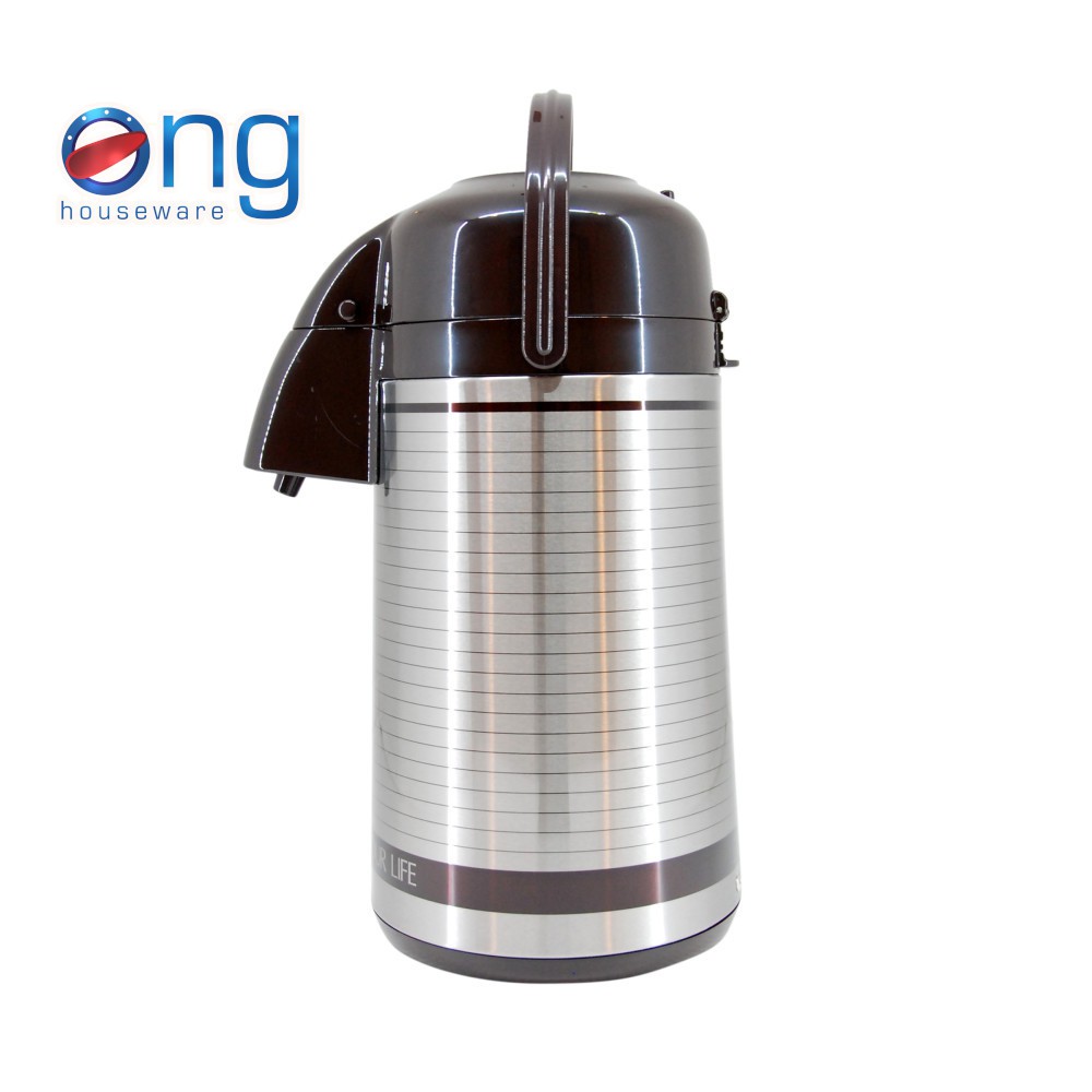 Termos Pompa Stainless Thermos Air Panas 3 Liter Sigma Vacuum Jug Pump ...