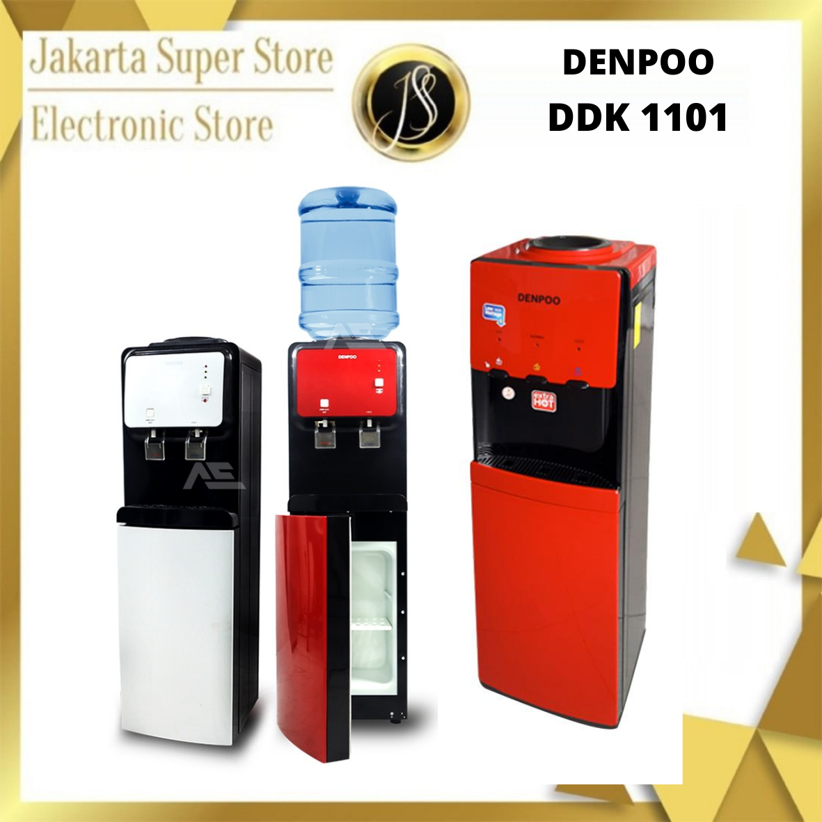 DISPENSER DENPOO DDK 1101 / PANAS DAN NORMAL GALON ATAS LOW WATT 190 W | Lazada Indonesia
