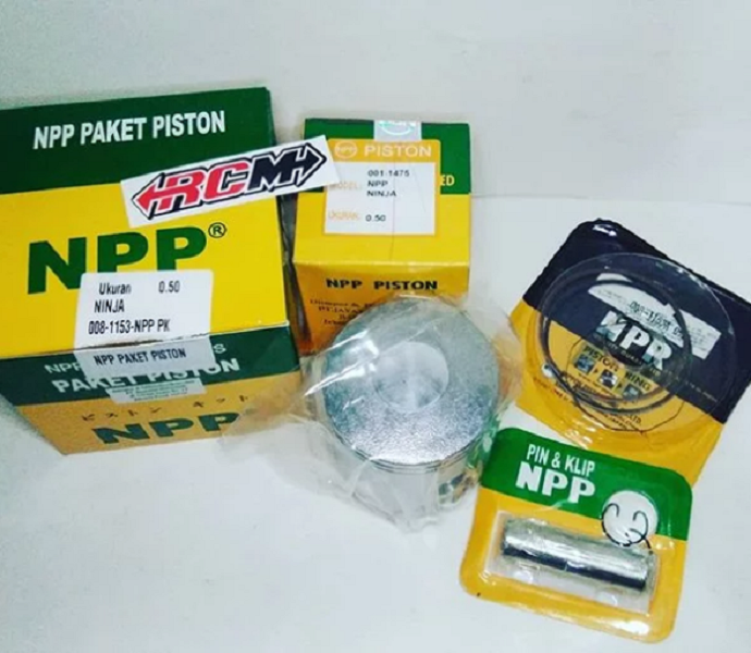 PISTON KIT SEHER SEKER KIT SET KAWASAKI NINJA 2TAK 2 TAK OS OVERSIZE 50 ...