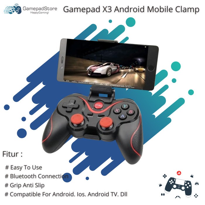 GAMEPAD BLUETOOTH CONTROLLER ANDROID TV TERIOS T3 | Lazada Indonesia