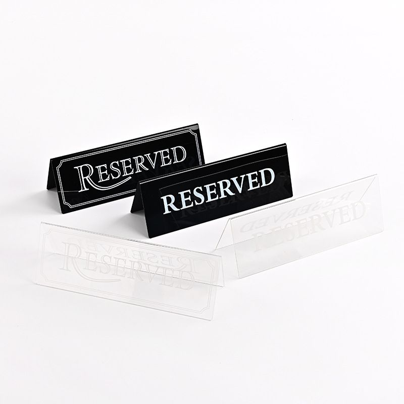 Papan Reserved Acrylic Reserved Sign 20x7cm Papan Reservasi Akrilik ...