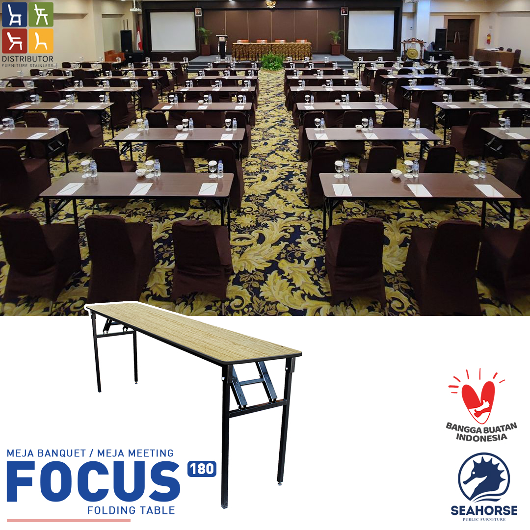 Seahorse Focus 180 - Meja IBM | Meja Lipat - Multiplek HPL | Lazada ...
