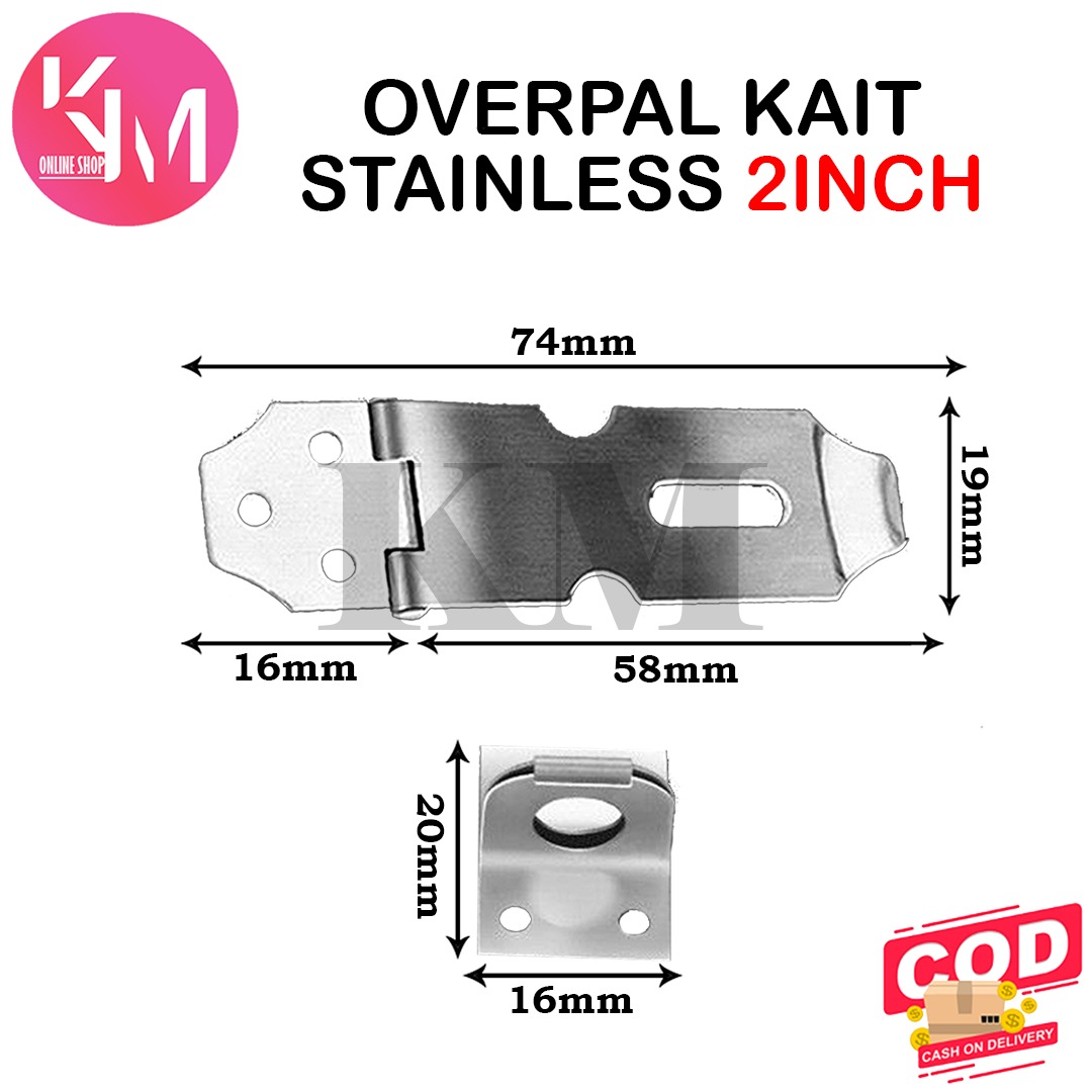 Grendel Overpall tempat gembok pintu staples / hasps uk 2/2.5/3/4/5 ...