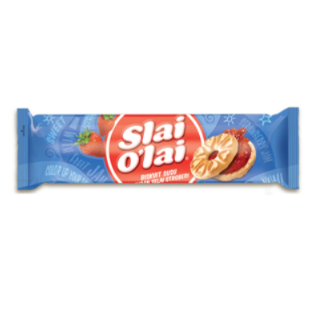Roma Slai Olai Strawberry Stroberi Roll 128g | Lazada Indonesia