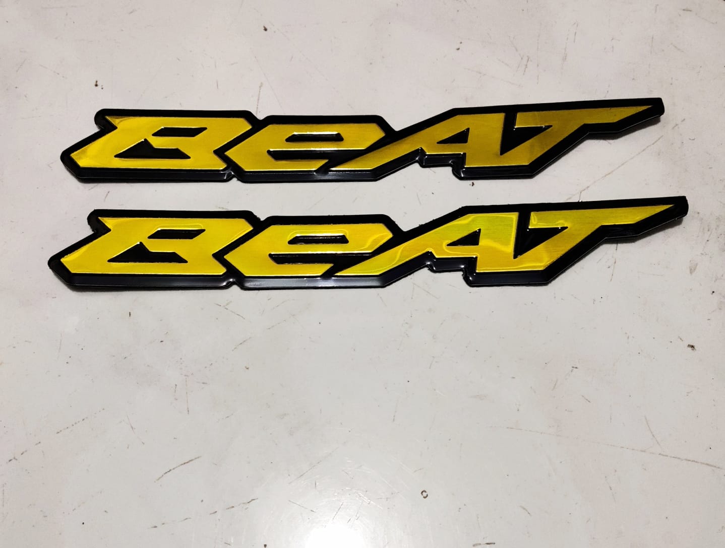 SEPASANG EMBLEM BEAT TIMBUL LOGO BEAT BUKAN STIKER ATAU STICKER TIMBUL ...