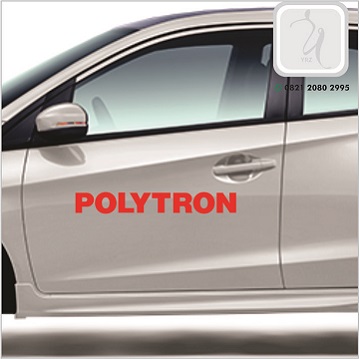 CUTTING STICKER MOBIL POLYTRON TEKS LOGO STIKER KACA BODY MOBIL VARIASI ...