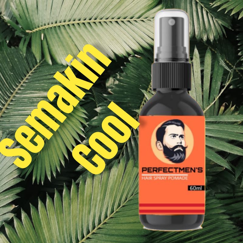 Pomade Semprot Cair Pelurus Rambut Pria Hairspray Stylish Parfum Kepala ...