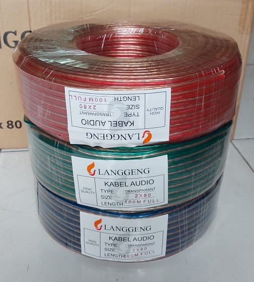 KABEL LISTRIK TRANSPARAN SERABUT 2X50 100 METER | Lazada Indonesia