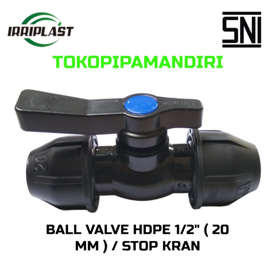 Ball Valve/Stop Kran Pipa HDPE Compression 1/2 inch (20mm) | Lazada ...