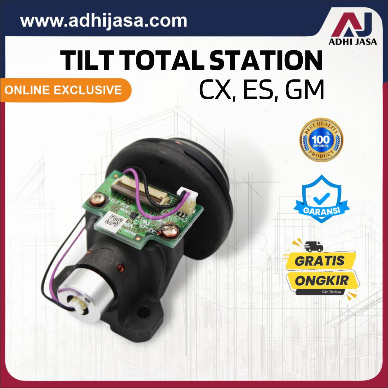 Tilt Total Station Topcon Sokkia CX, ES,GM | Lazada Indonesia