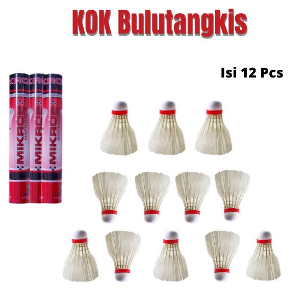 Bonjer Shuttlecock Kok Bulutangkis Badminton isi 12 PCS / BOLA KOK ...
