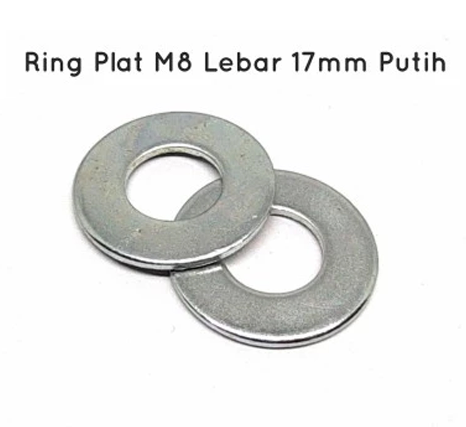 50Pcs Ring Plat M8 Putih 8mm mili baut 12 | Lazada Indonesia