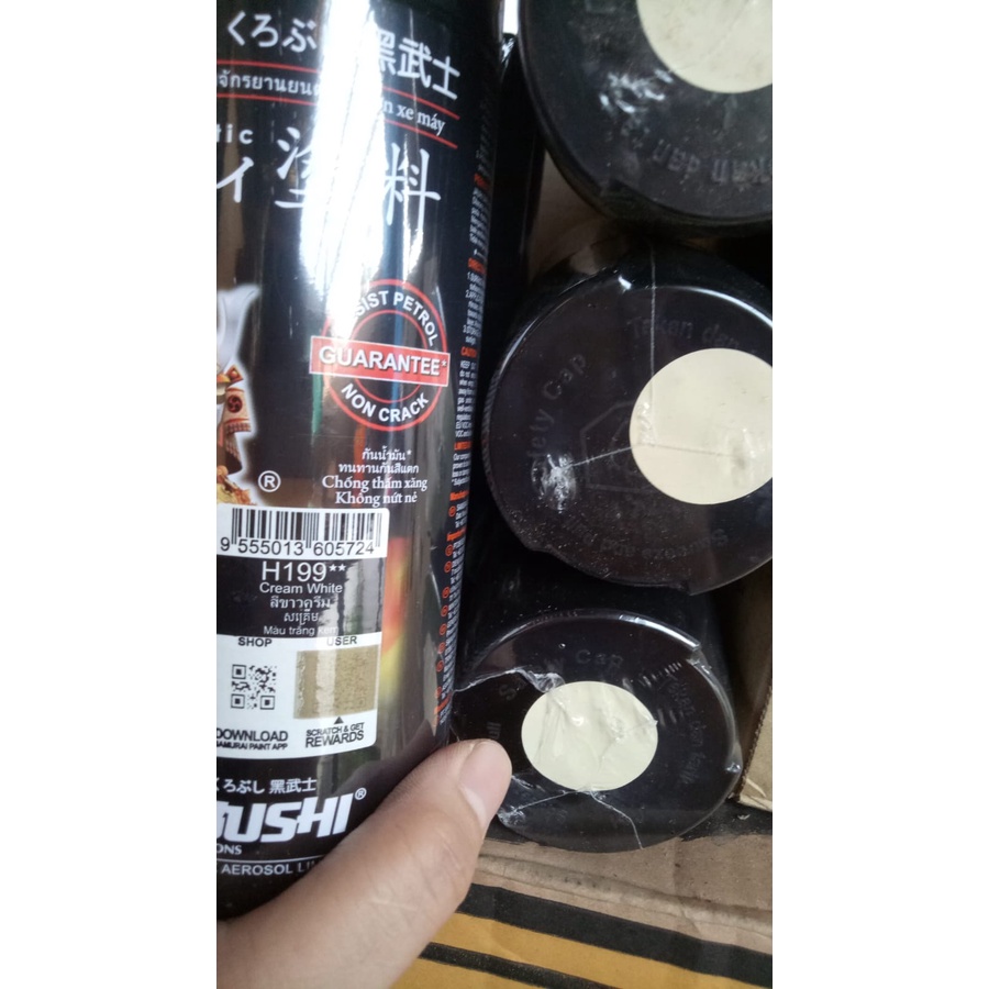 cat semprot samurai pilok pilox samurai varian gold emas kuning muda ...