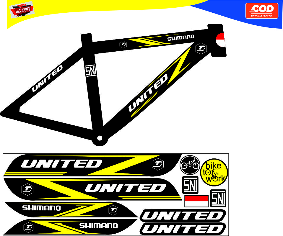 STIKER STRIPING VARIASI SEPEDA MOTIF DECAL LIS STRIPING UNIVERSAL ...