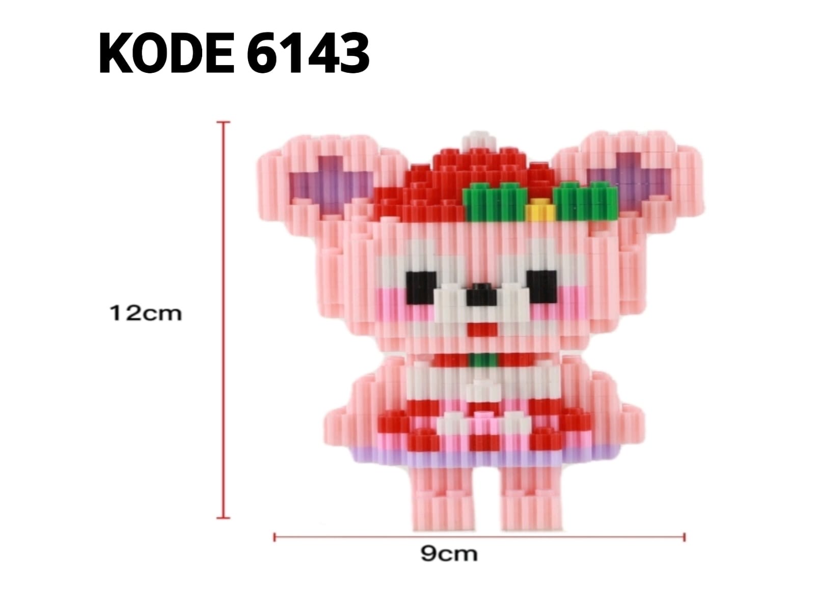 Nano Block Mini Bear brick Figure | Violent Bear | Bricks education ...