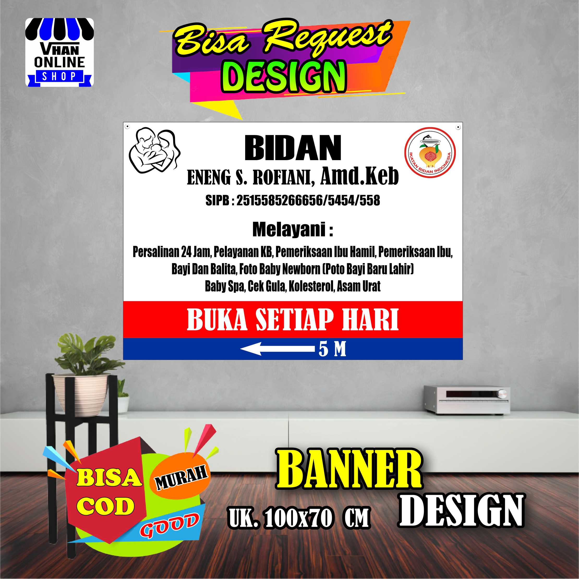 Spanduk Banner Pelayanan Bidan, Pelayanan Dokter, Keren Murah | Lazada ...