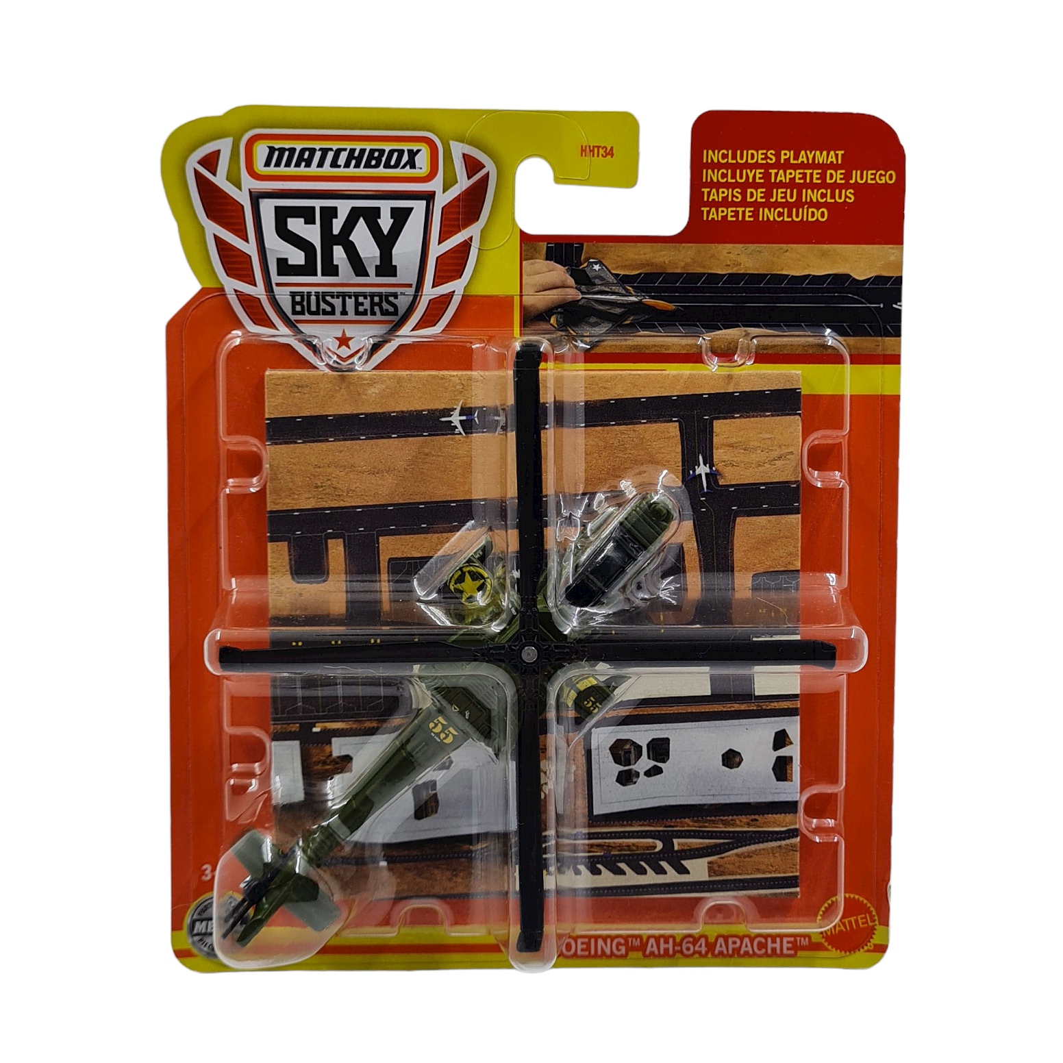 Matchbox Sky Busters Boeing AH-64 Apache Hijau | Lazada Indonesia