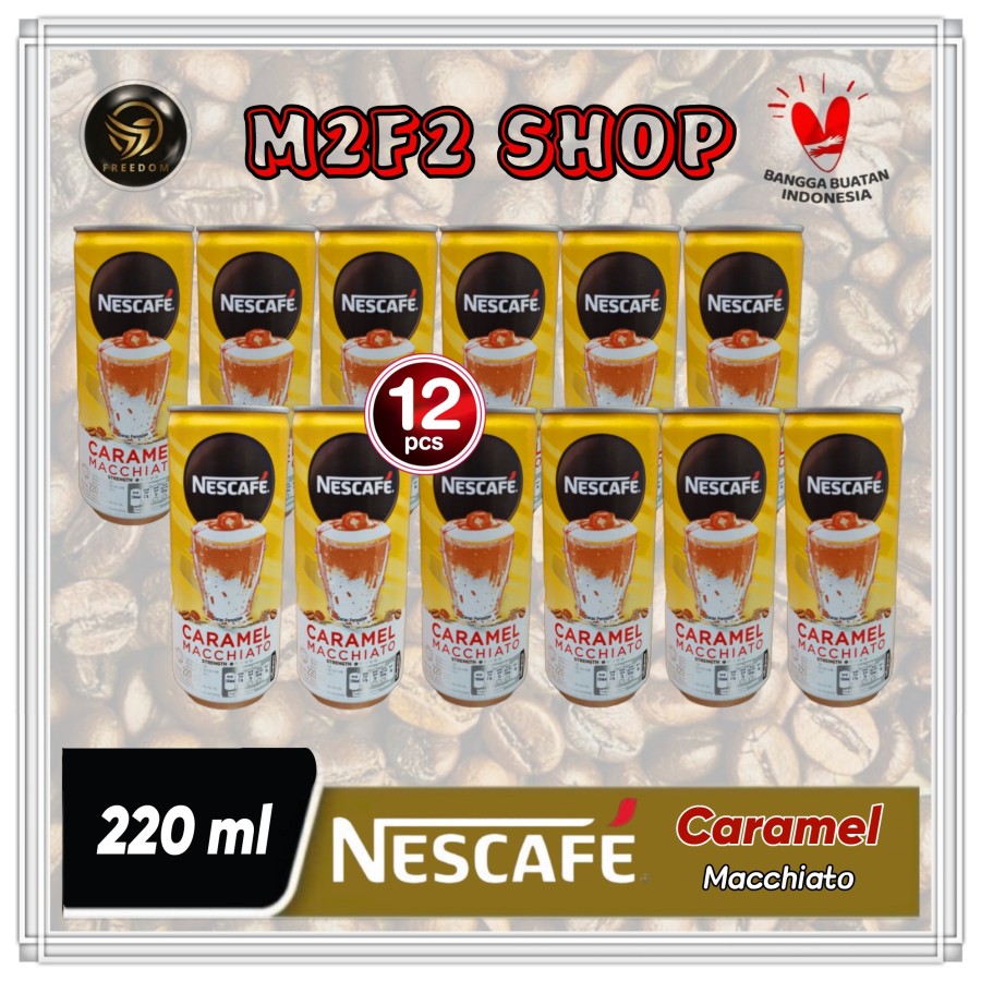 Kopi Nescafe Ala Cafe Caramel Macchiato Kaleng | Can - 220 ml (Kemasan ...