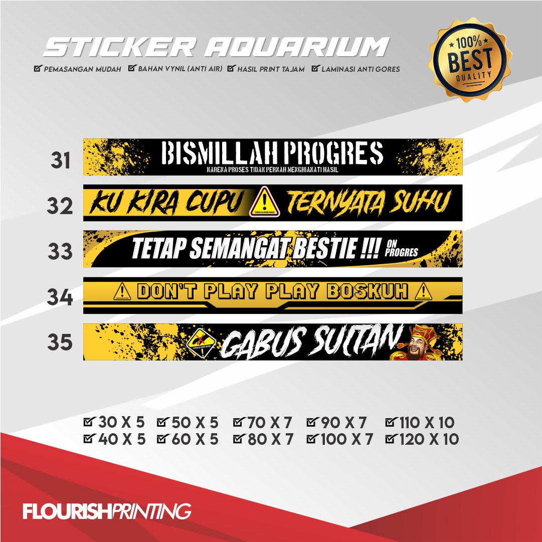 STICKER/STIKER AQUARIUM PREDATOR CHANNA | Lazada Indonesia