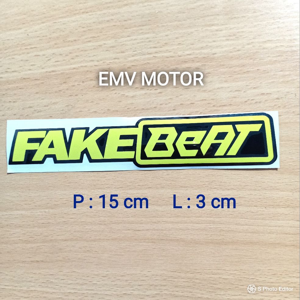 sticker FAKE BEAT | Lazada Indonesia