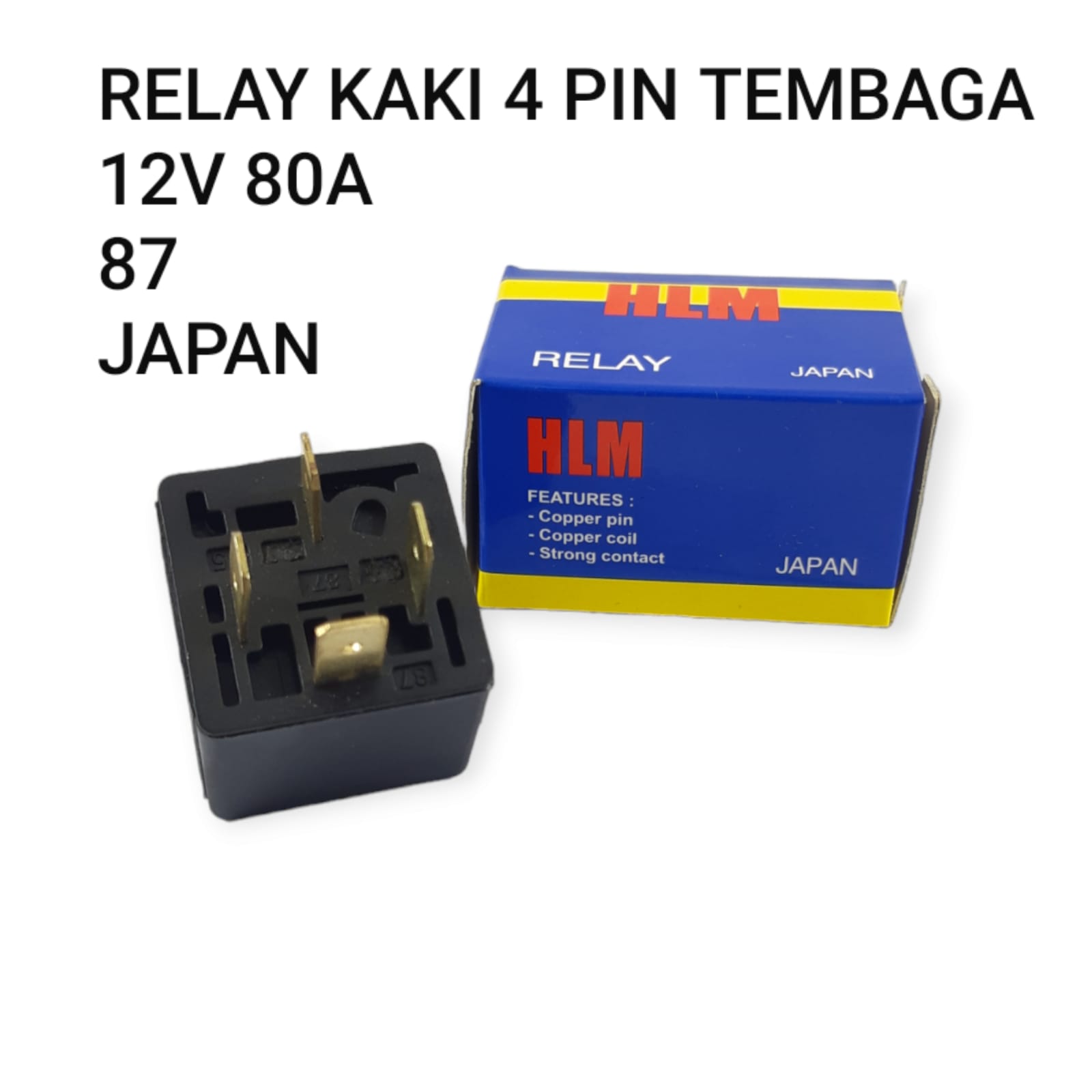 Relay K4 12V 80A HLM 4 PIN Kaki 4 12Volt Original | Lazada Indonesia
