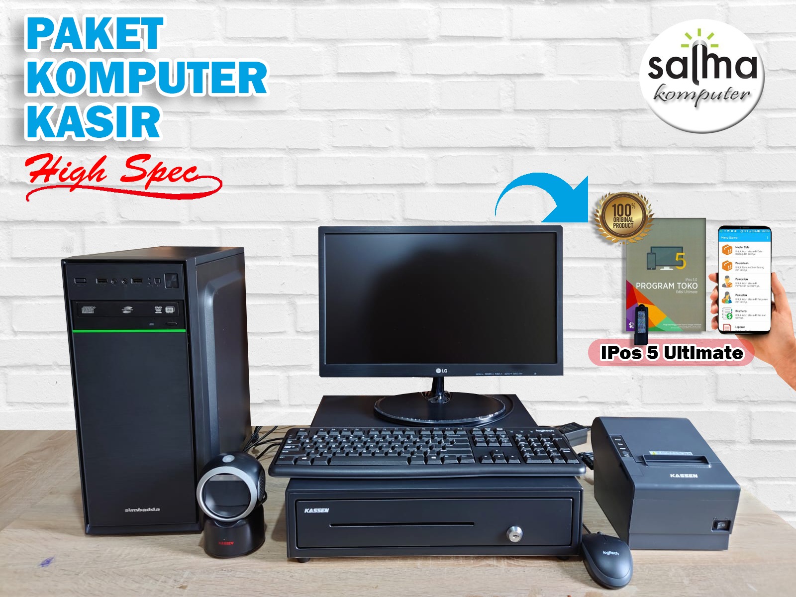 Paket Komputer Kasir High Spec - iPos 5 Ultimate | Lazada Indonesia