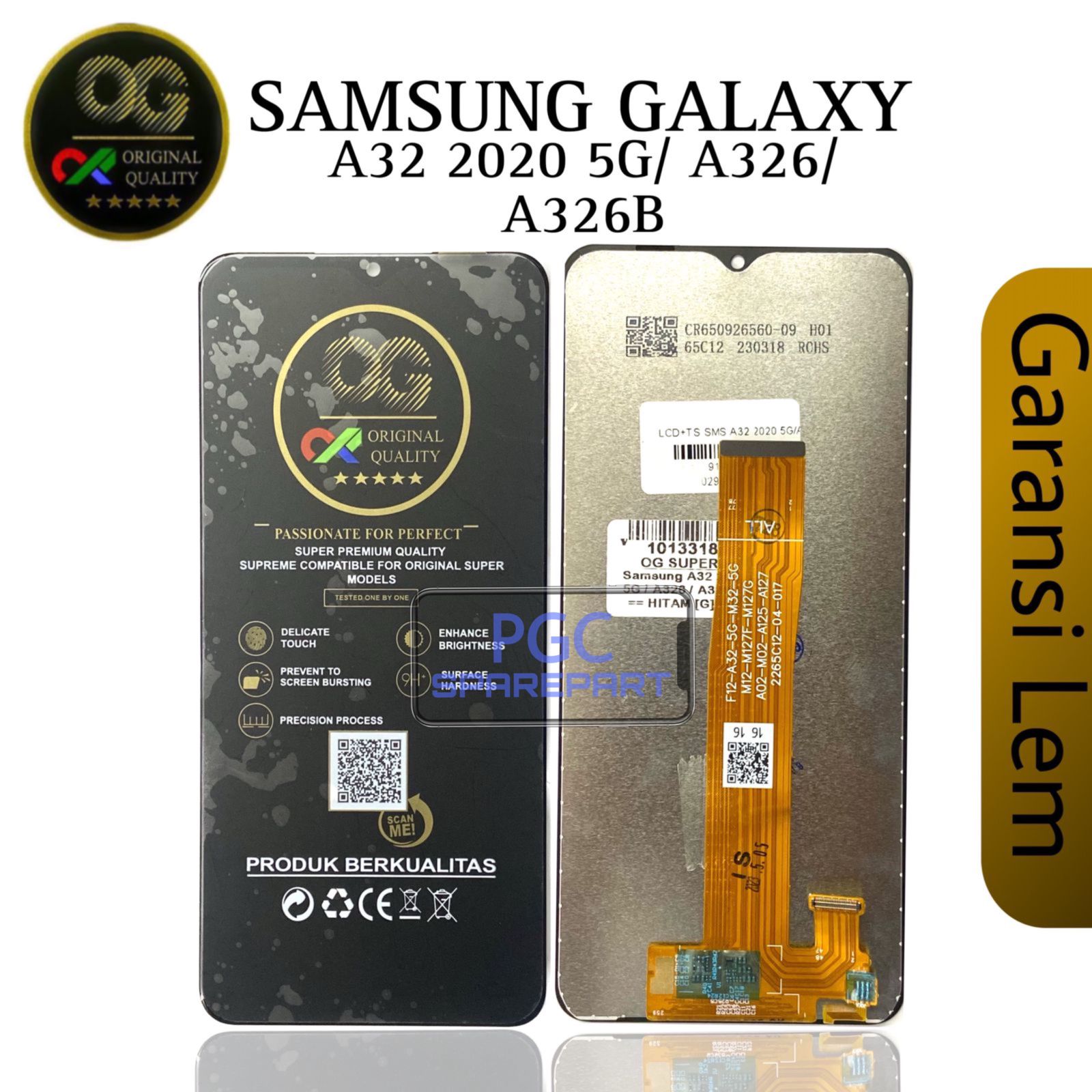 Original Super OG - LCD Touchscreen Fullset Samsung Galaxy A32 5G / A32 2020 5G / A32 2021 5G ...