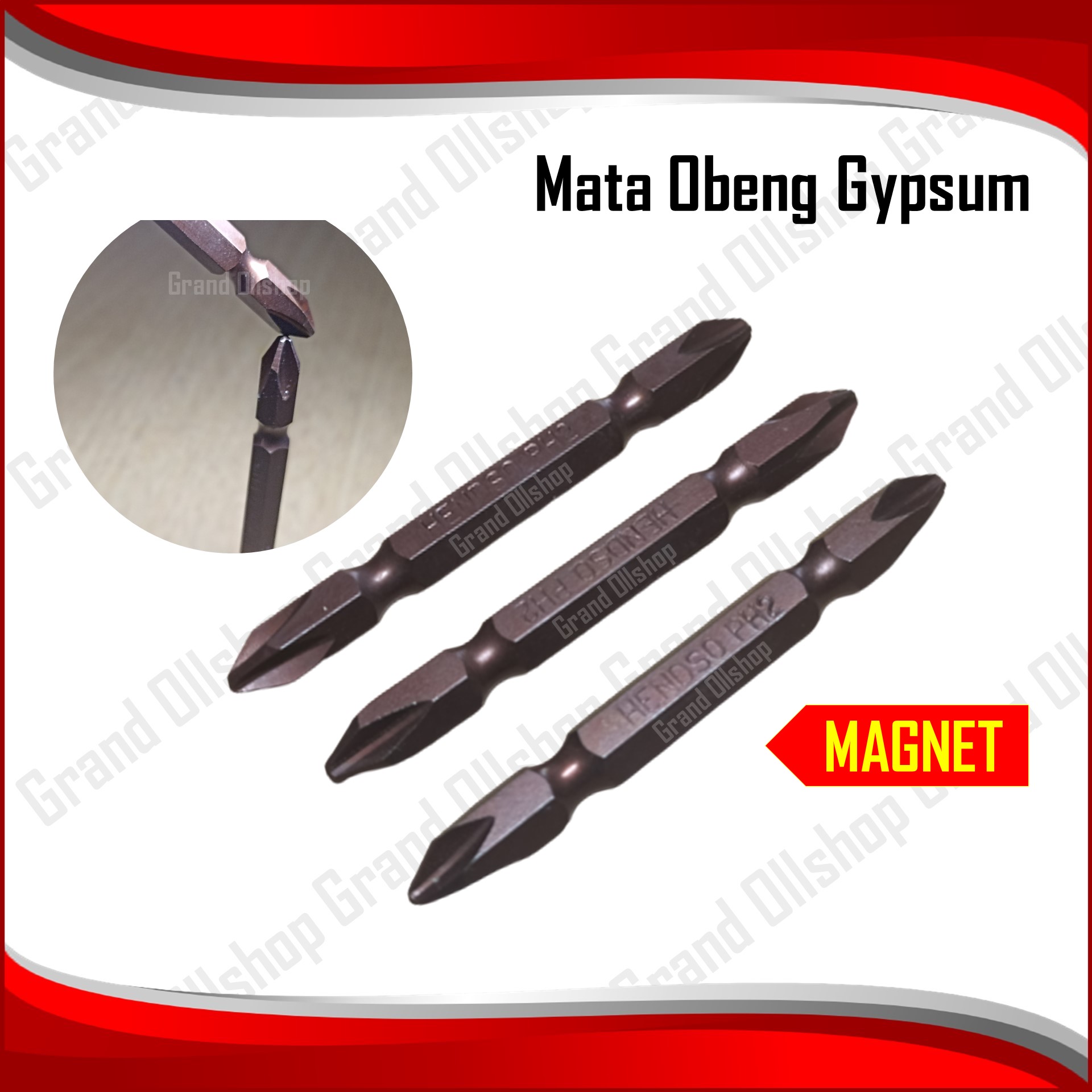 Mata Obeng Magnetic Gypsum Dry Wall / Screw Driver Bit Magnet Angin ...