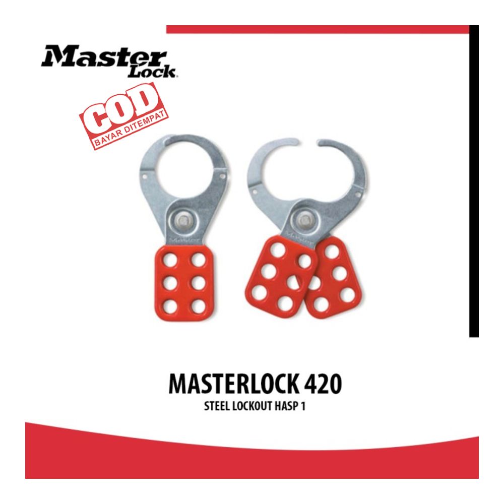 Masterlock SAFETY PADLOCK NO. 420 RED | Lazada Indonesia