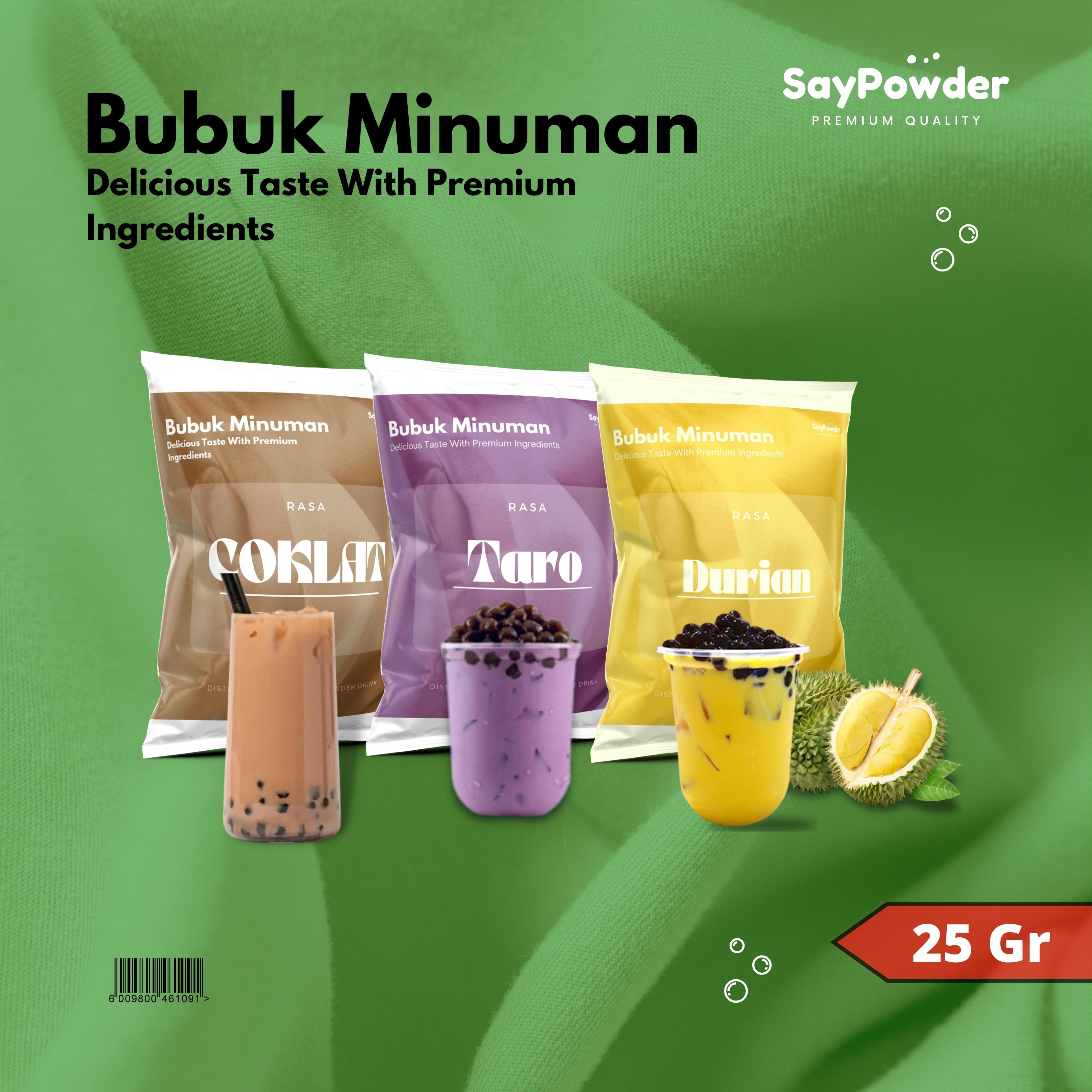 MINUMAN BUBUK 25GR MIX SUGAR BUBUK MINUMAN ES BOBA KEKINIAN BUBBLE ...