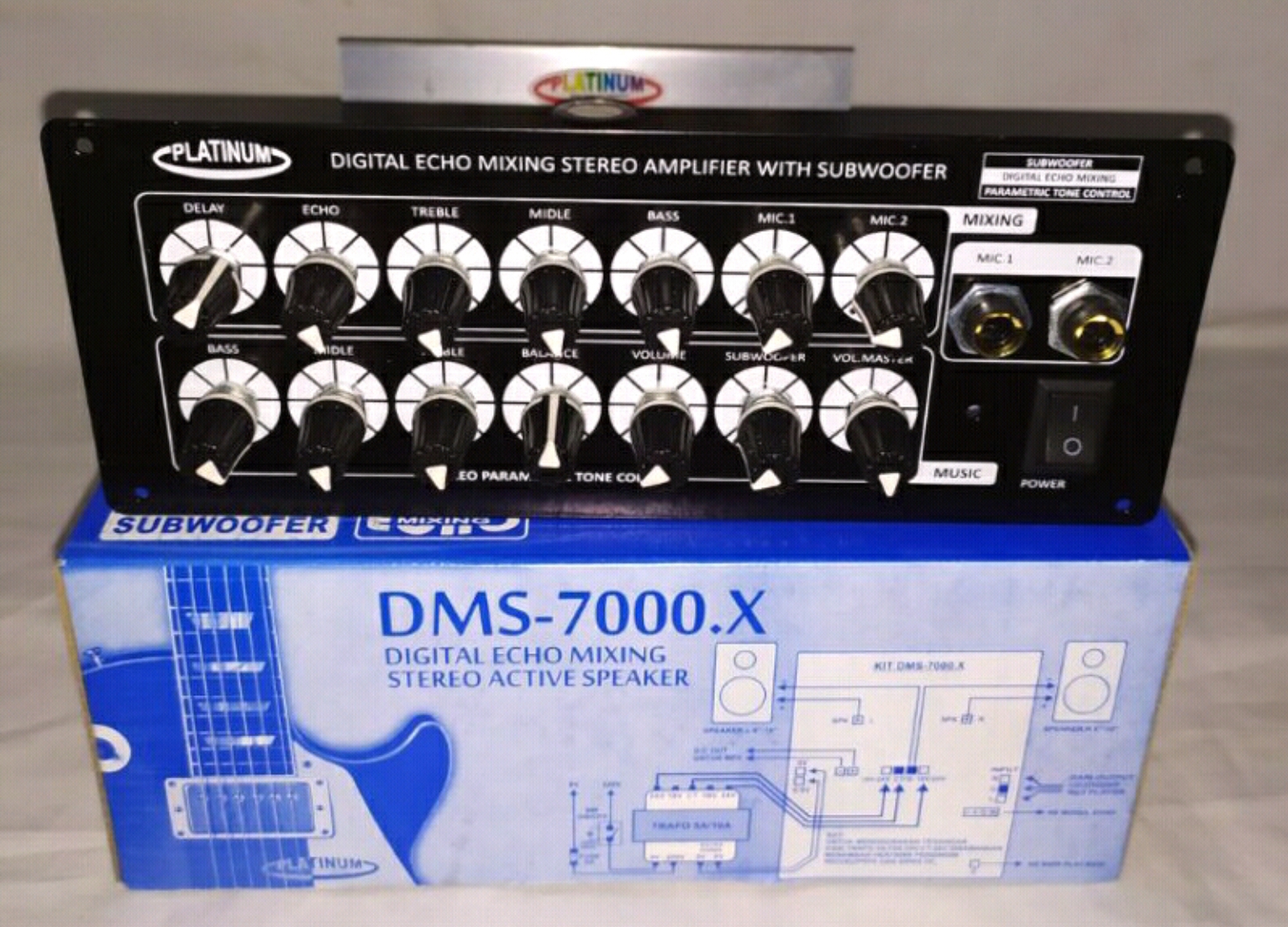 Kit Power Amplifier Stereo Sanken Plus Digital DMS 7000X Echo Mixing ...