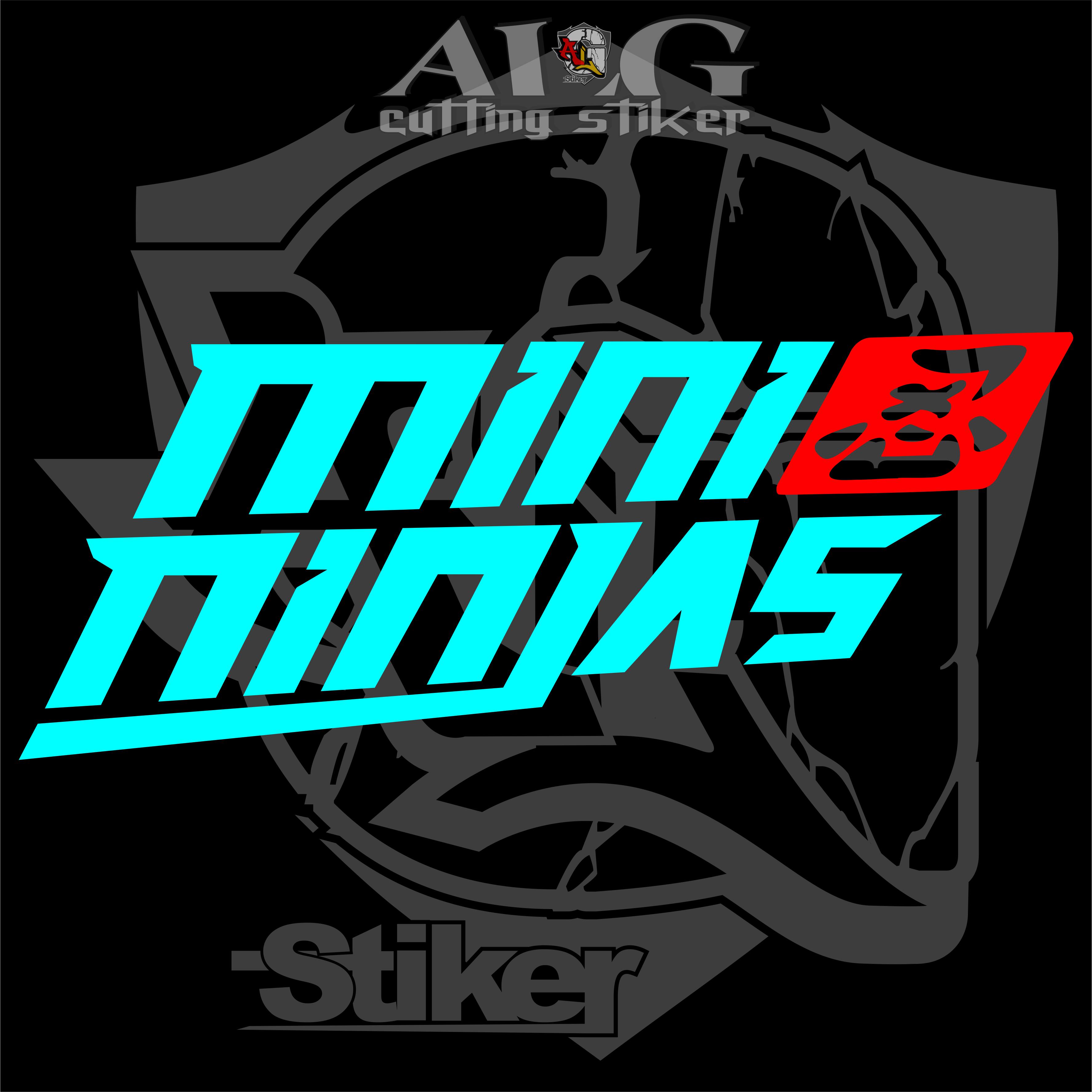 STIKER/STICKER/CUTTING/CATING/SC.147/STIKER MINI NINJAS/STIKER LOGO ...